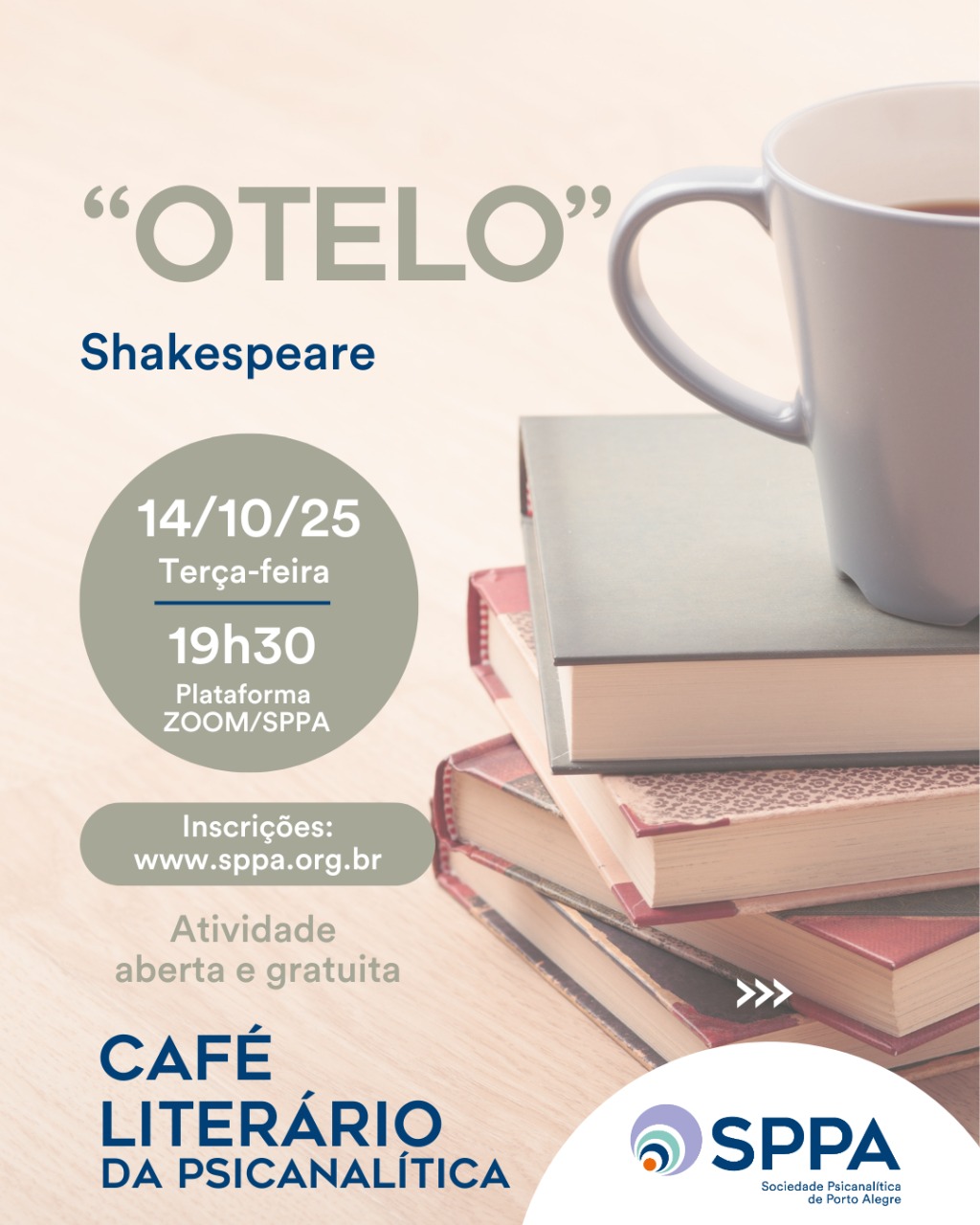 Café Literário da Psicanalítica “Otelo”, de Shakespeare - SPPA